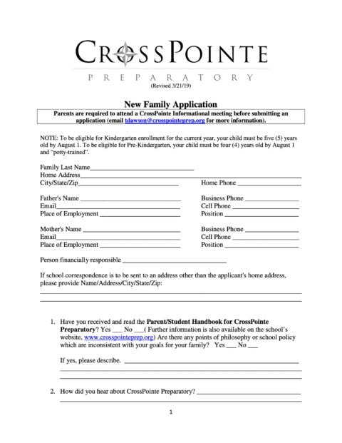 Forms, Handbook & Dress Code | CrossPointe Preparatory